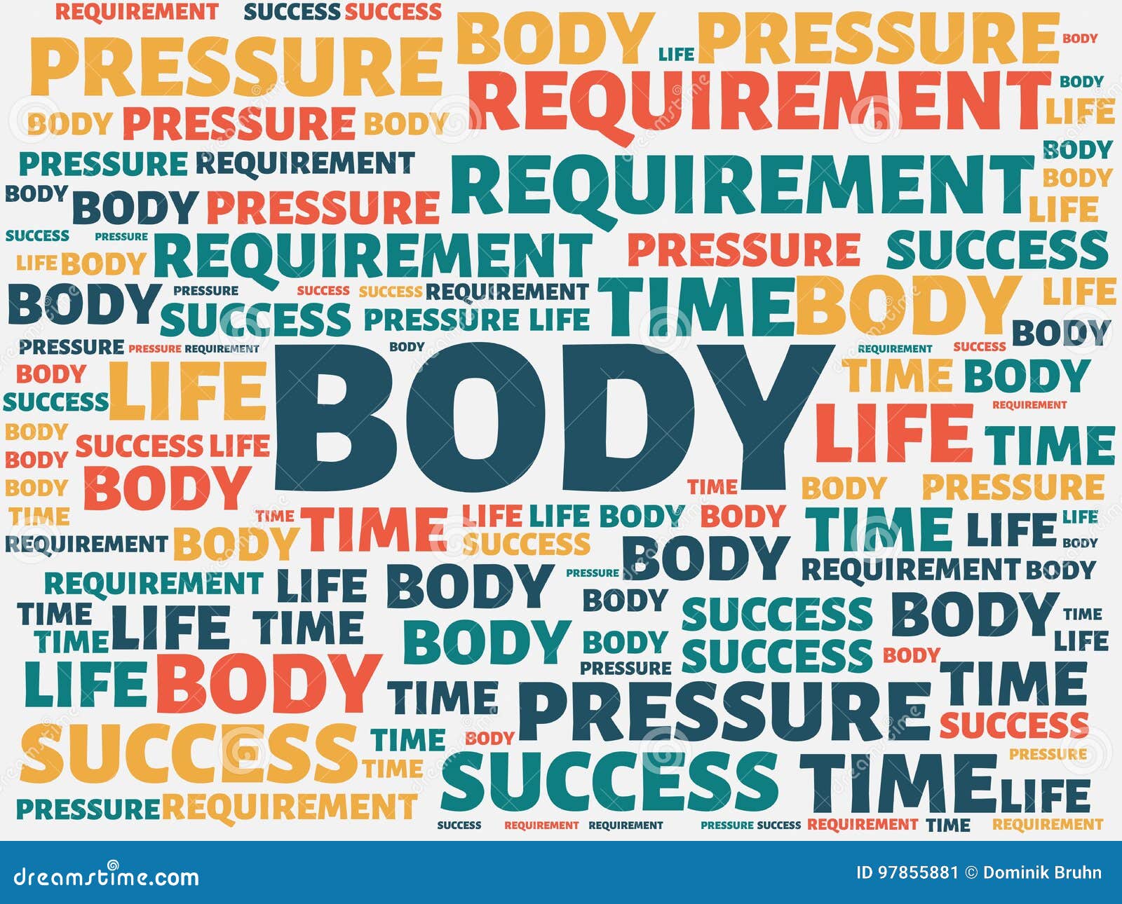 BODY - Image with Words Associated with the Topic MERITOCRACY, Word ...