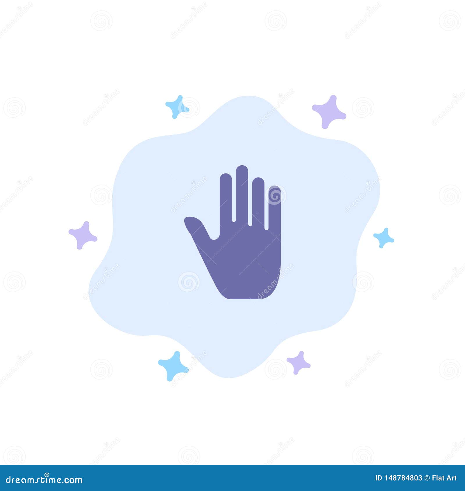 Body Language, Gestures, Hand, Interface, Blue Icon on Abstract Cloud ...