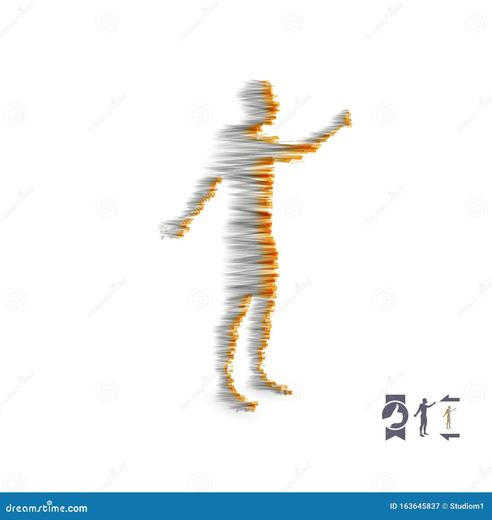 Body Language and Gestures of a Man. Concept Communication Stock Vector ...