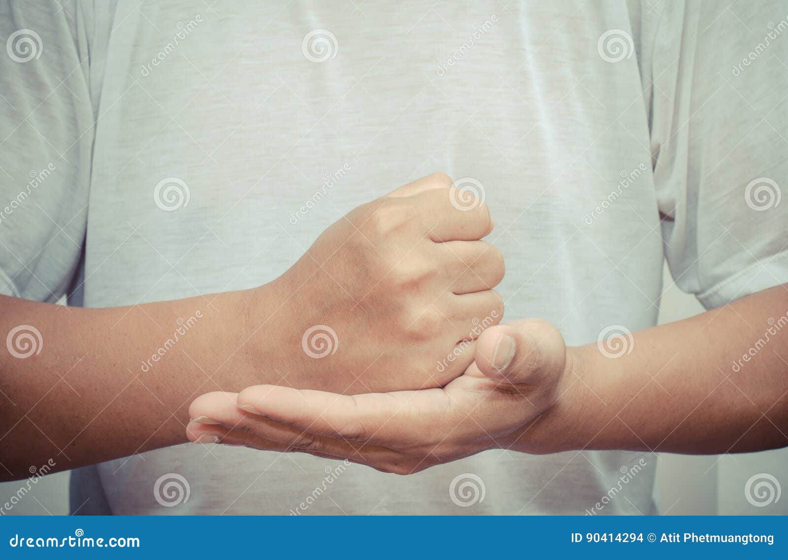 Body Language of Man - he Gesticulate To Show Better the Sense of His ...