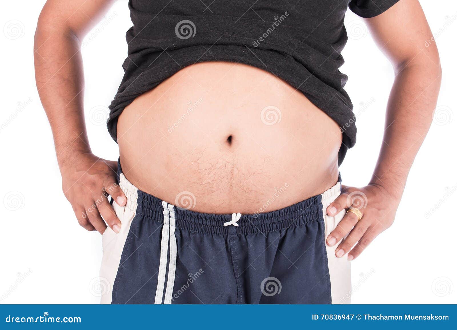 Body man fat belly stock image. Image of adult, abdomen - 70836947
