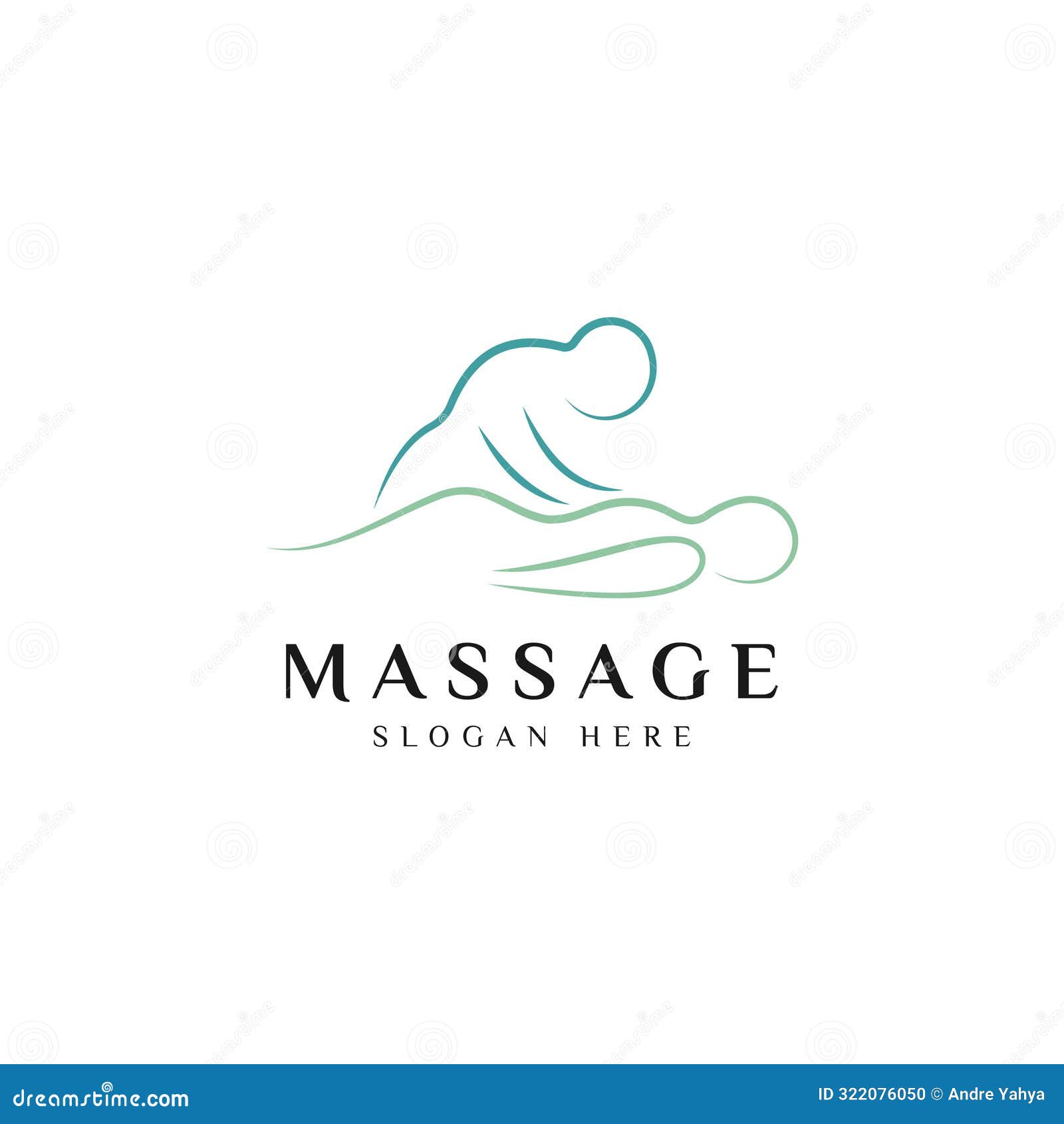 Massage Logo Design Vector Illustration. Human Backbone Pain Logo ...