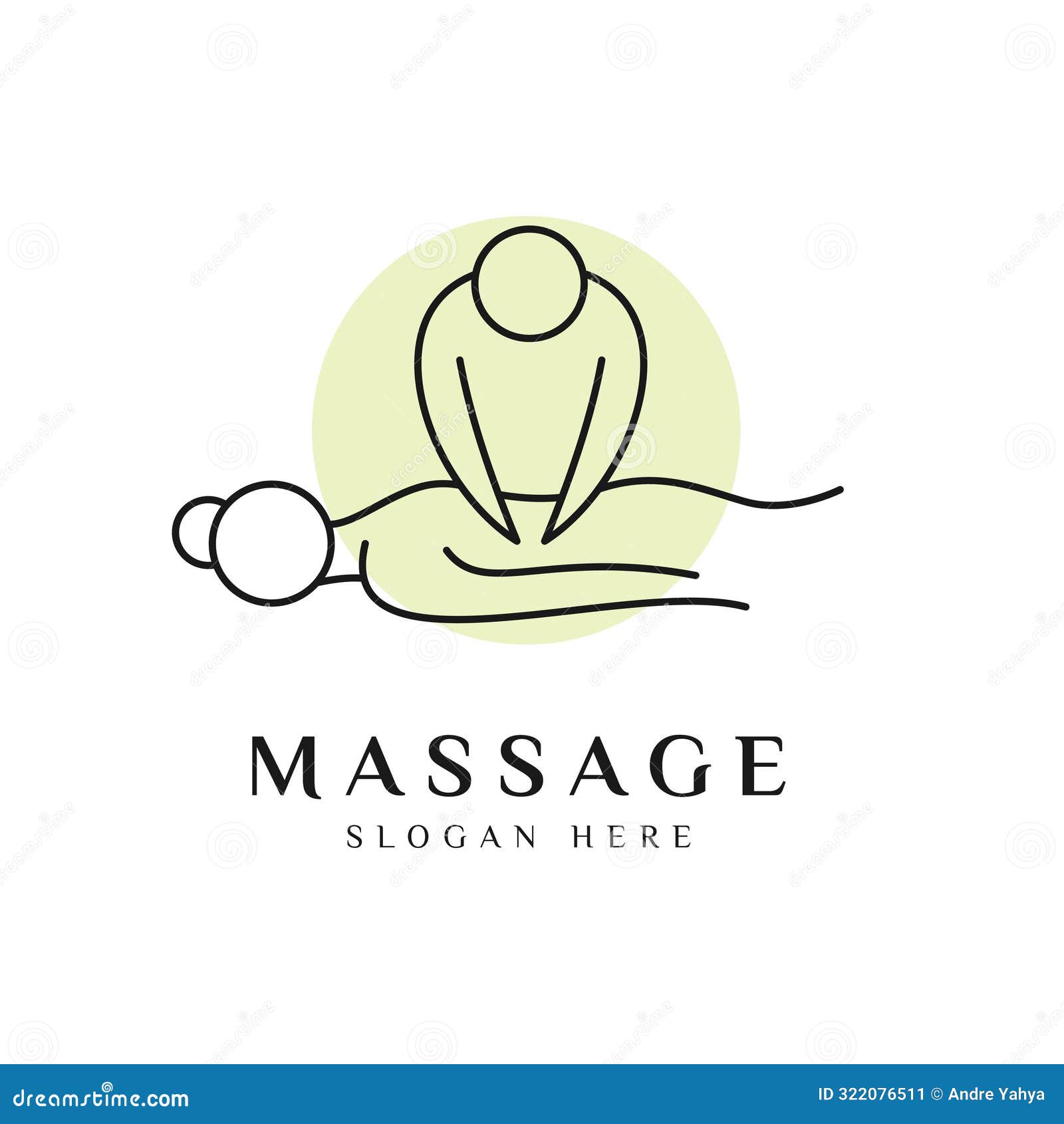 Body Massage Logo Design Vector Icon Illustration Stock Vector ...