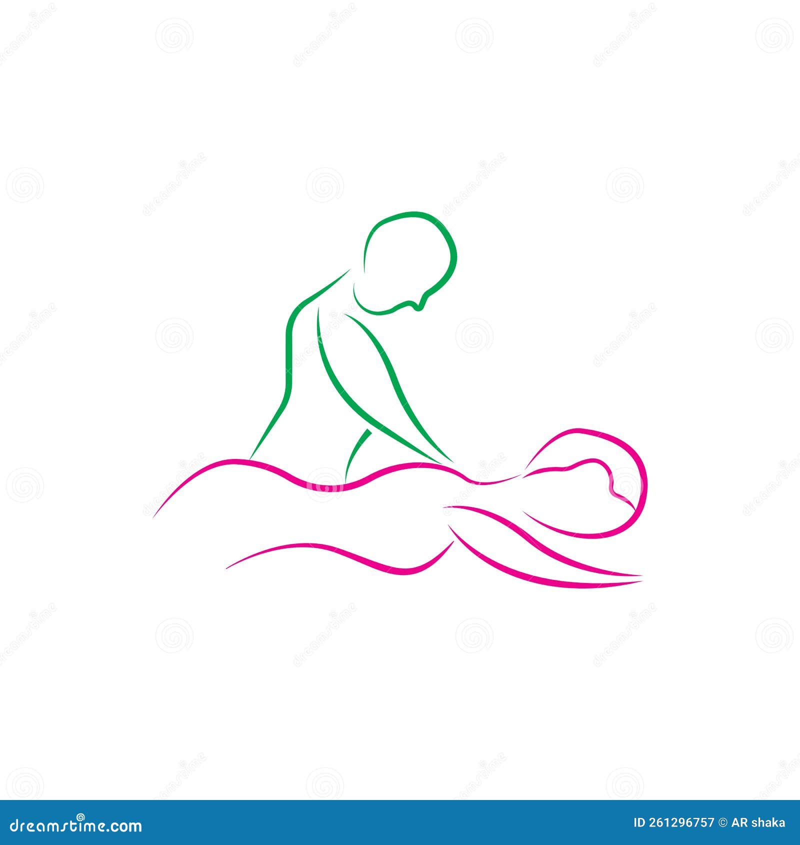 Body Massage Logo Vector Stock Vector Illustration Of Background