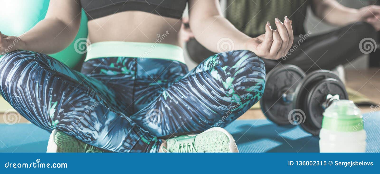 Body and Mind Workout in Loft Fitness Studio Stock Image - Image of ...