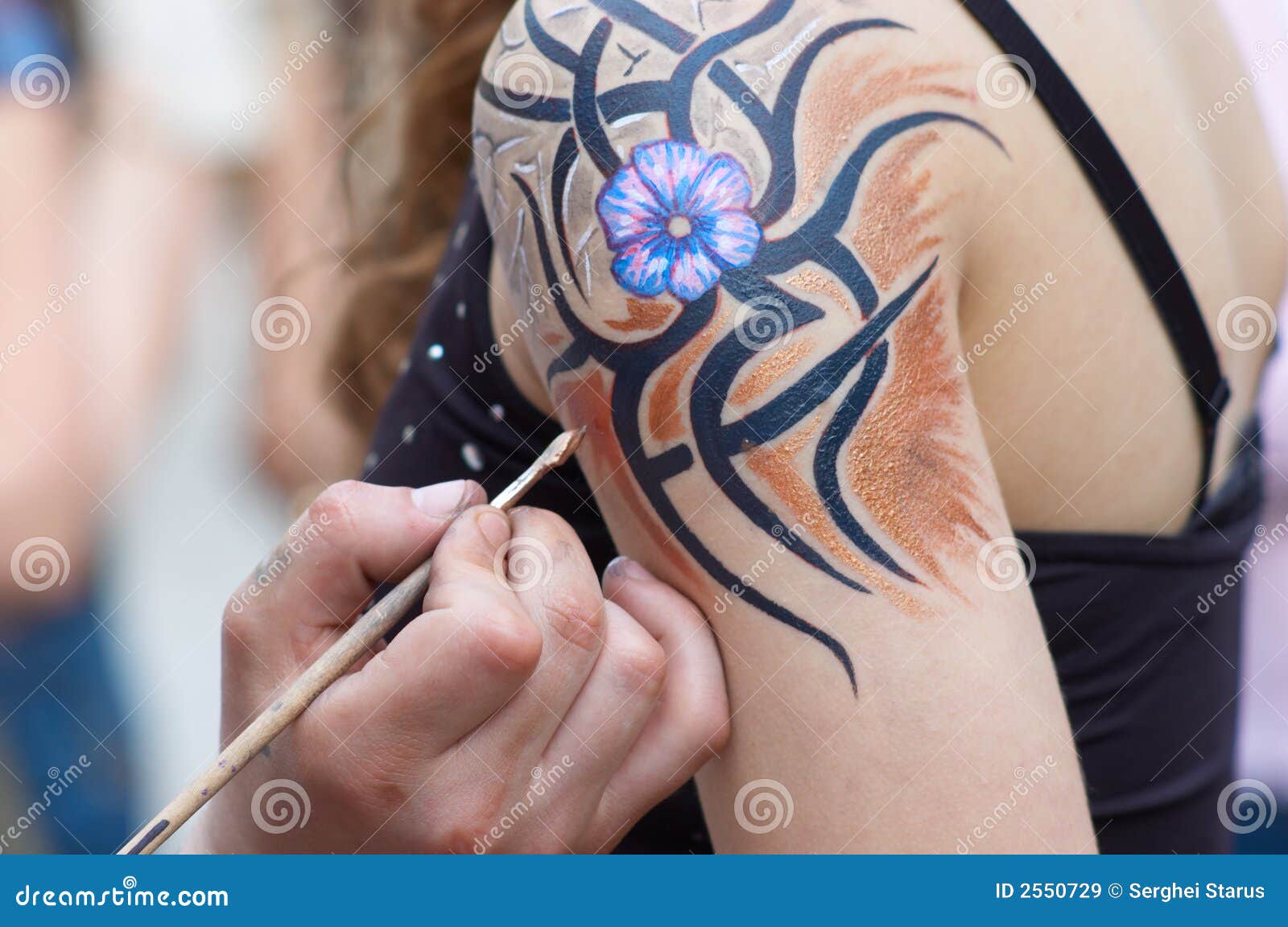 Body Painting In Process. Picture Image: 2550729