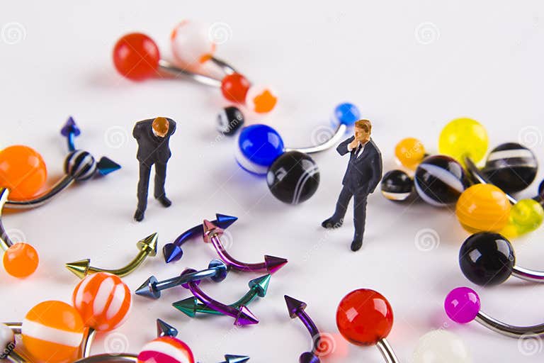 Body Piercing in the Workplace Stock Image - Image of work ...
