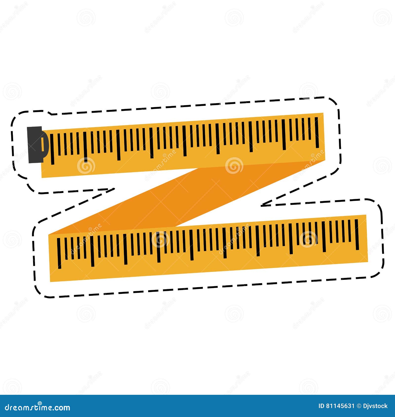 Body ruler measurement stock vector. Illustration of diet - 81145631