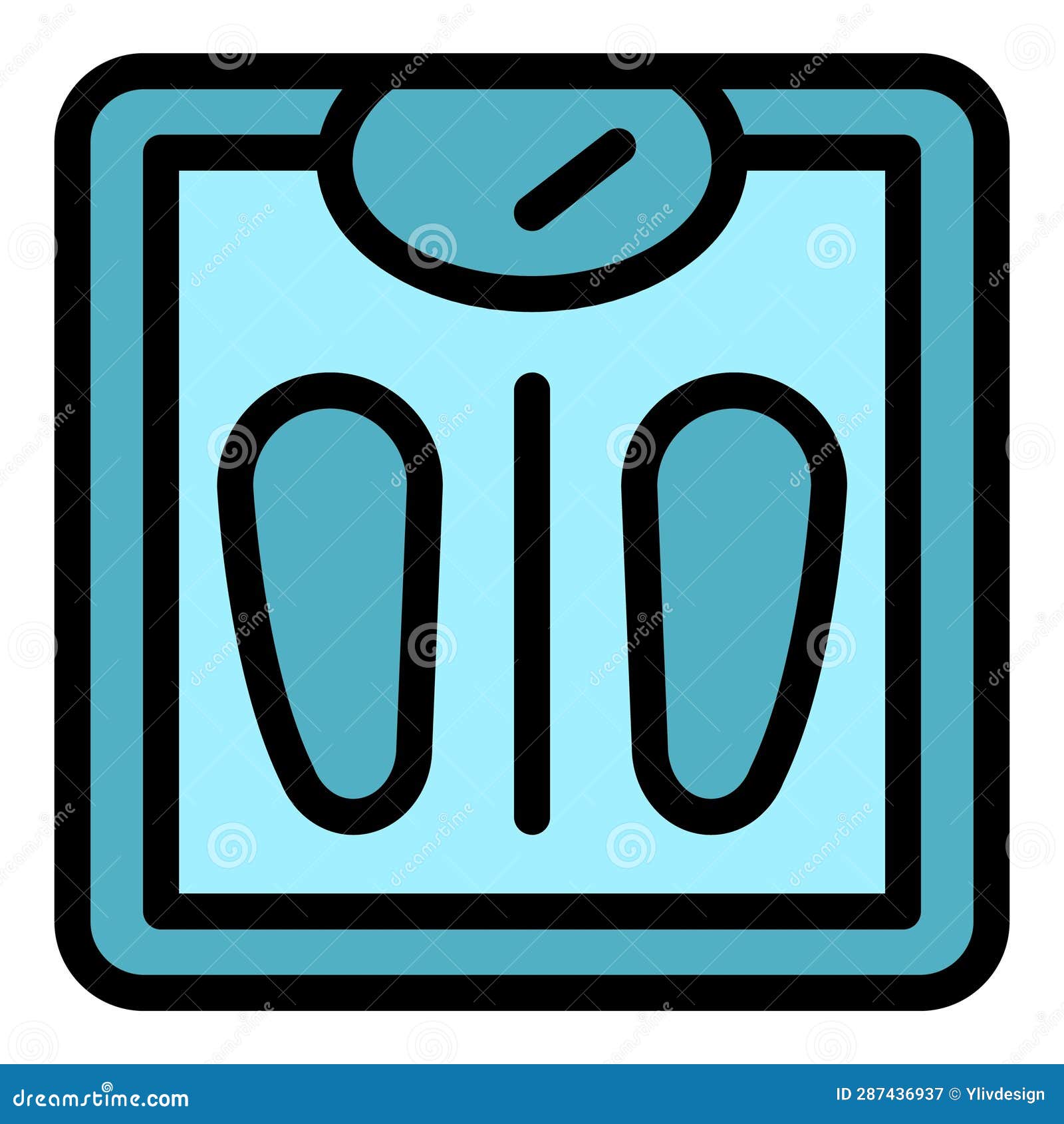 Body Scales Icon Vector Flat Stock Illustration Illustration Of Human High 287436937