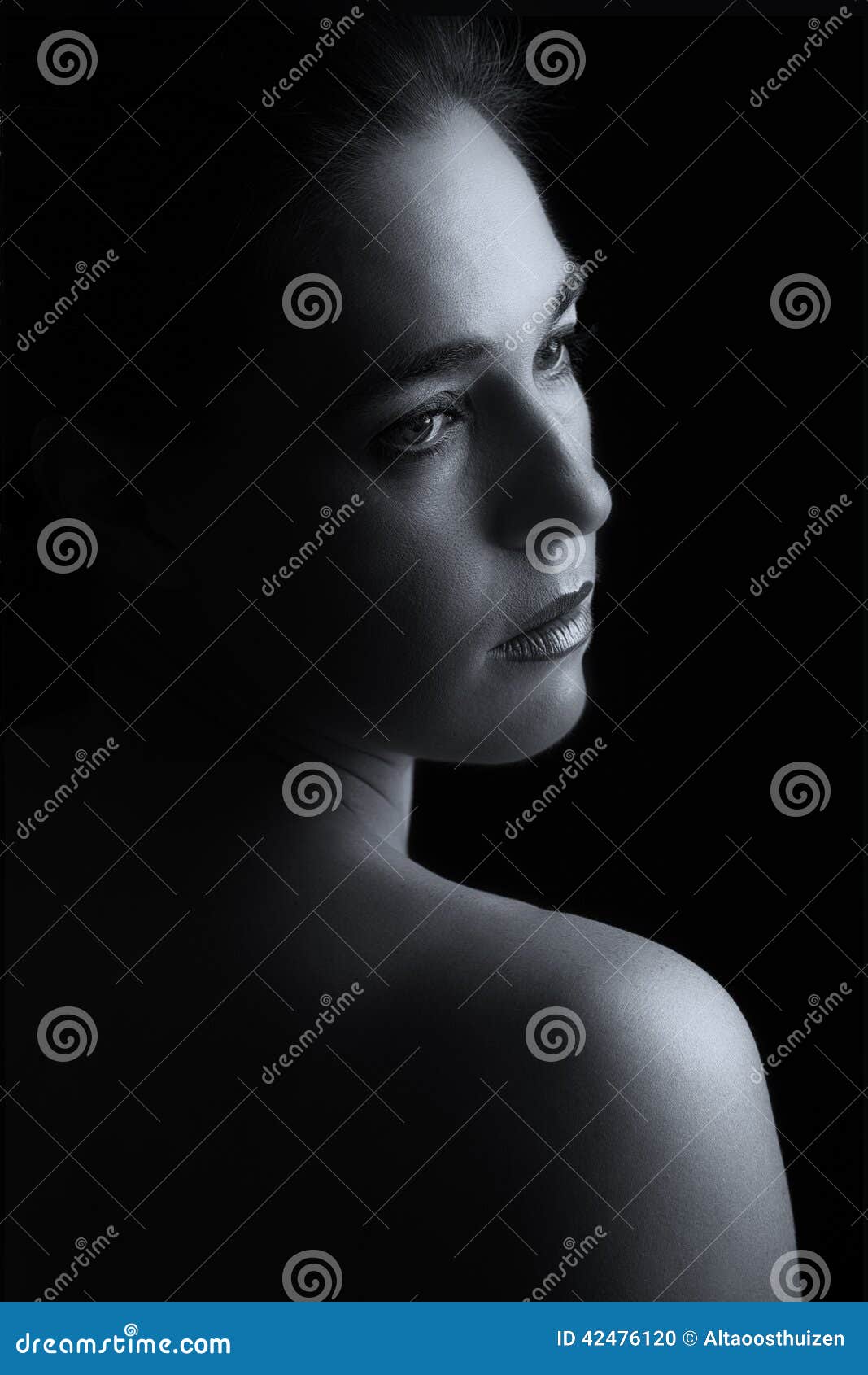 Body Scape of Woman Neck and Hand Emotion Artistic Conversion Stock ...