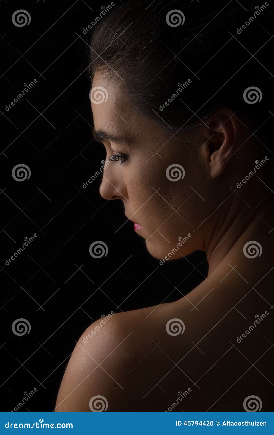 Body Scape of Woman Neck and Hand Emotion Artistic Conversion Stock ...