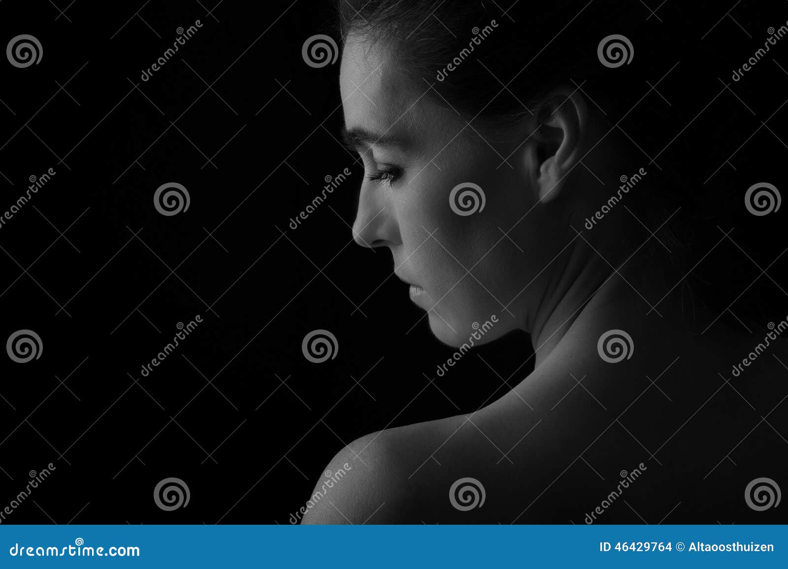 Body Scape of Woman Neck and Hand Emotion Artistic Conversion Stock ...