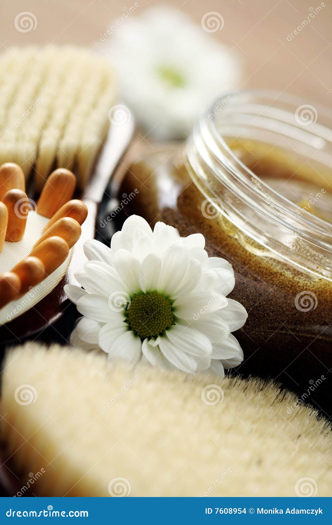 Body scrub stock photo. Image of health, freshness, flowers - 7608954