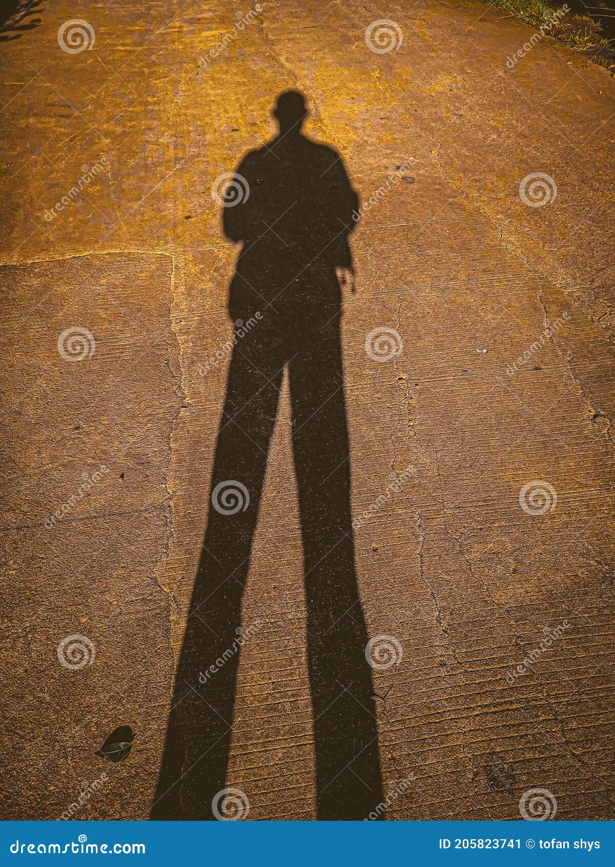 Body shadow at dusk stock image. Image of shadow, body - 205823741