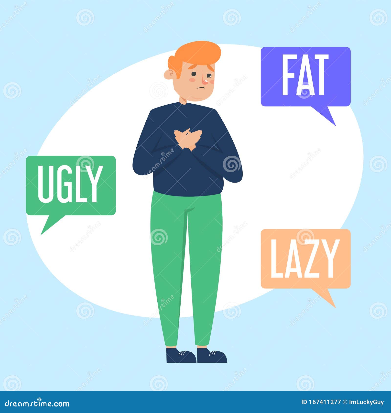 Body Shame Isolated Illustration. Fat Man Ashamed Stock Illustration ... Body Shame Isolated Illustration. Fat Man Ashamed Stock Illustration ...