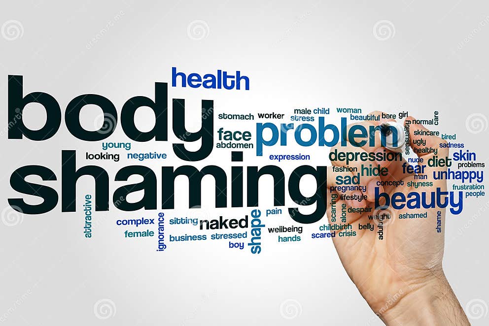 Body Shaming Word Cloud Concept on Grey Background Stock Photo - Image ...