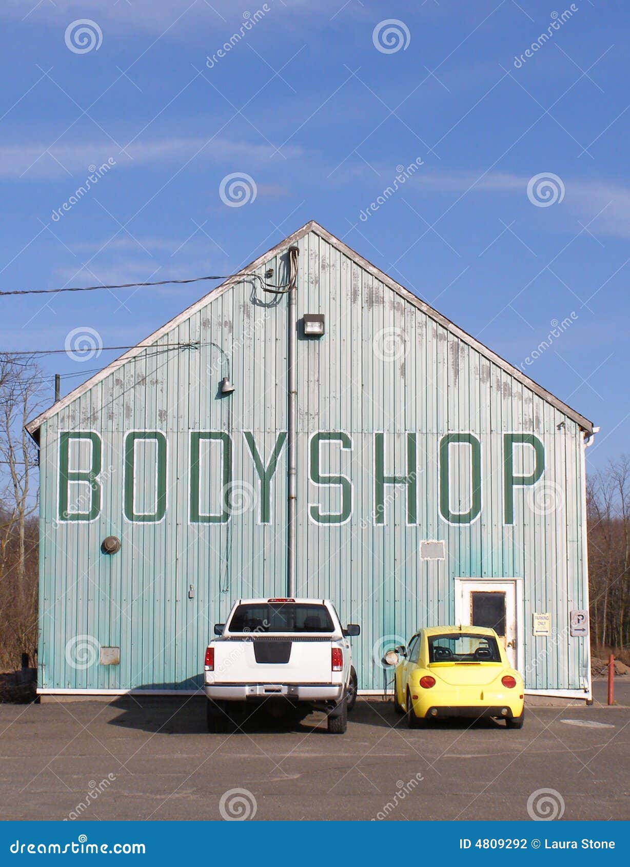 Body Shop stock photo. Image of repair, faded, retro, volkswagon - 4809292