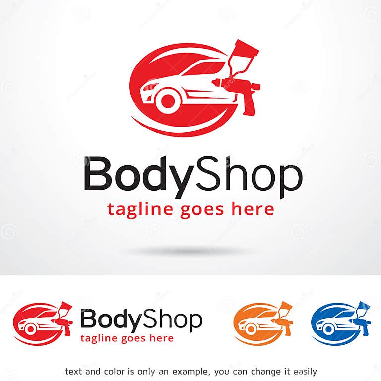 Body Shop Logo Template Design Vector Illustration de Vecteur ...