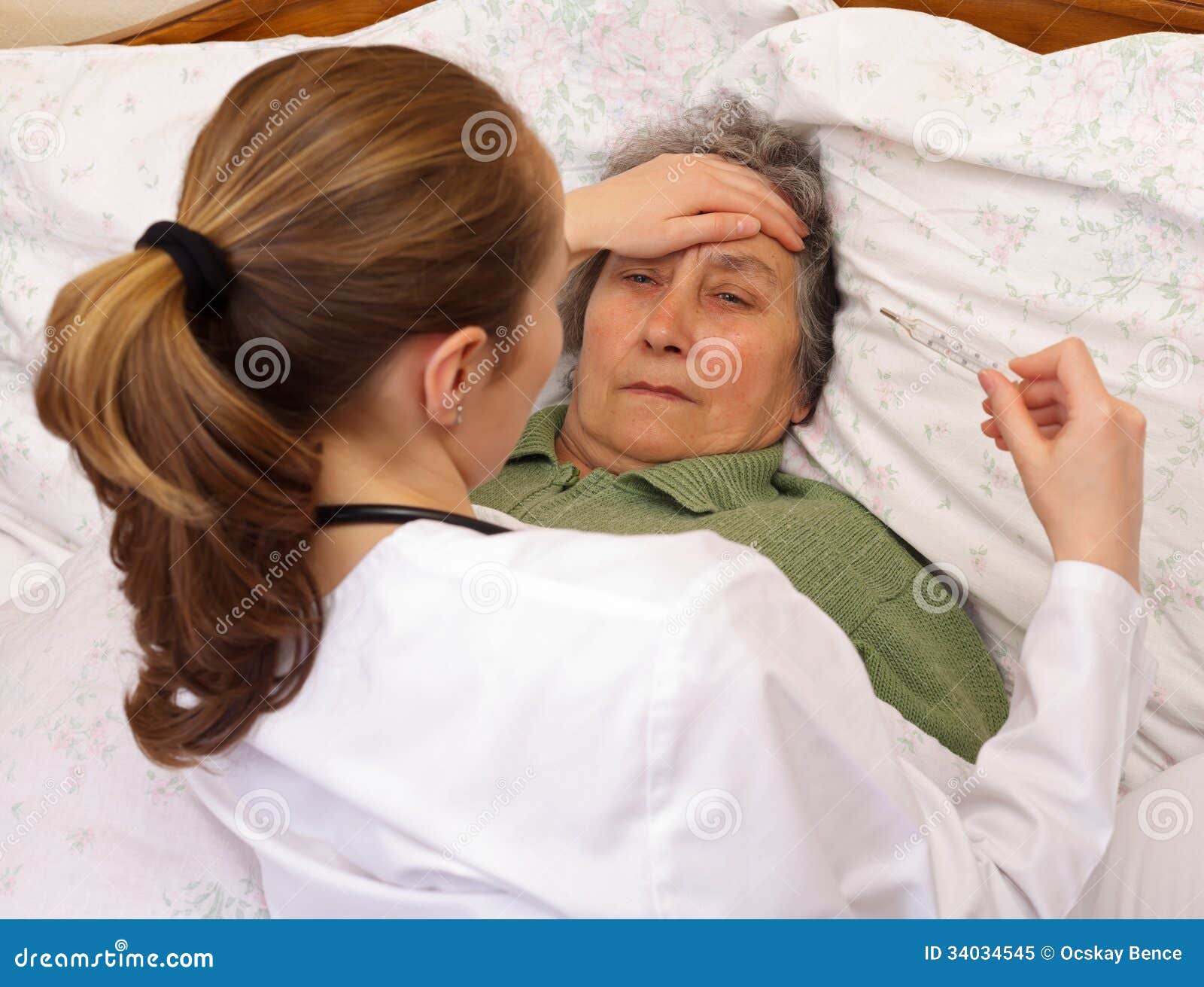 Body temperature check up stock image. Image of healthcare - 34034545