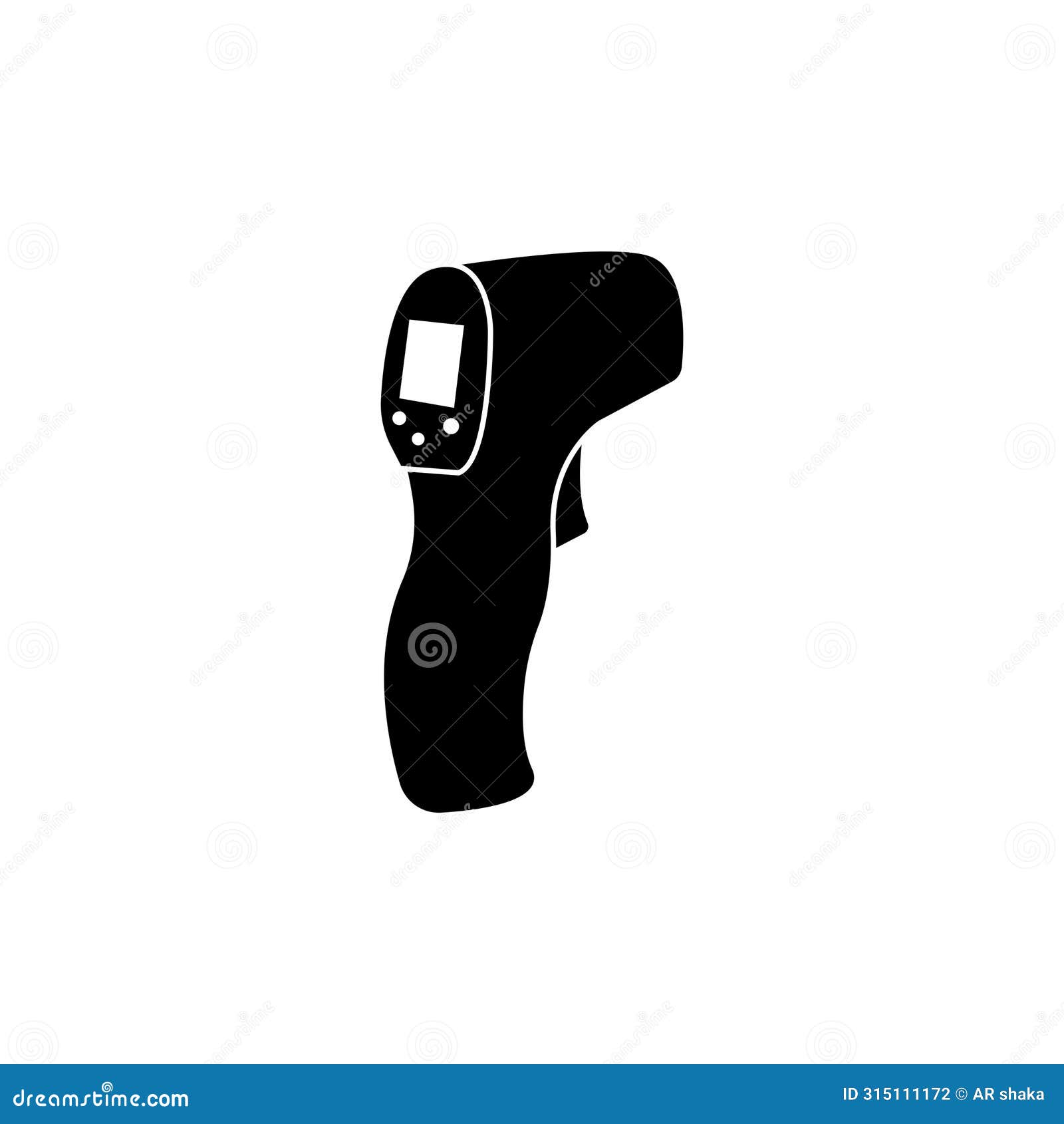 Body Temperature Checking Tool Illustration Design Template Stock ...