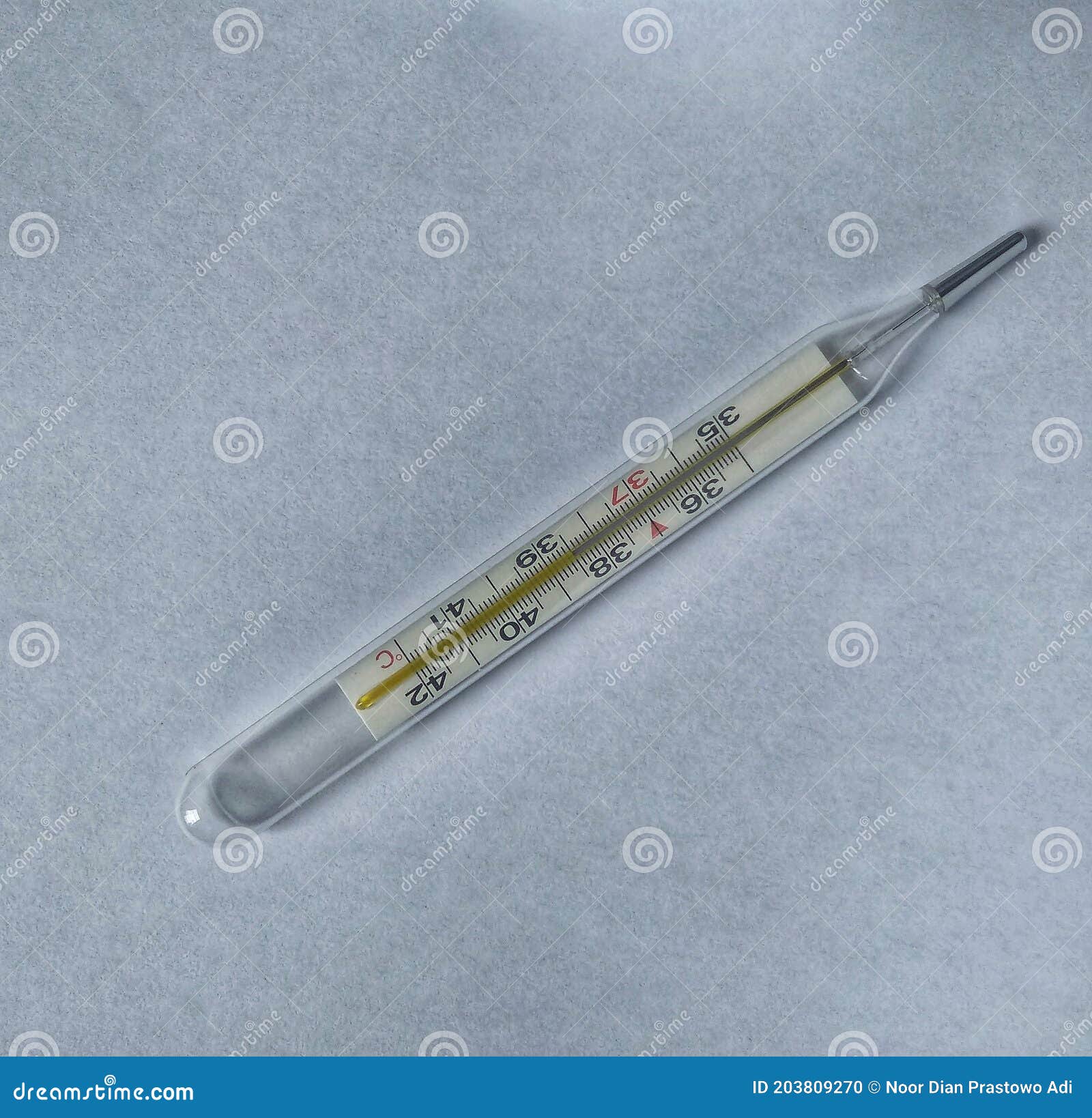 Body Temperature Measuring Device Stock Photo - Image of iron, gadget ...