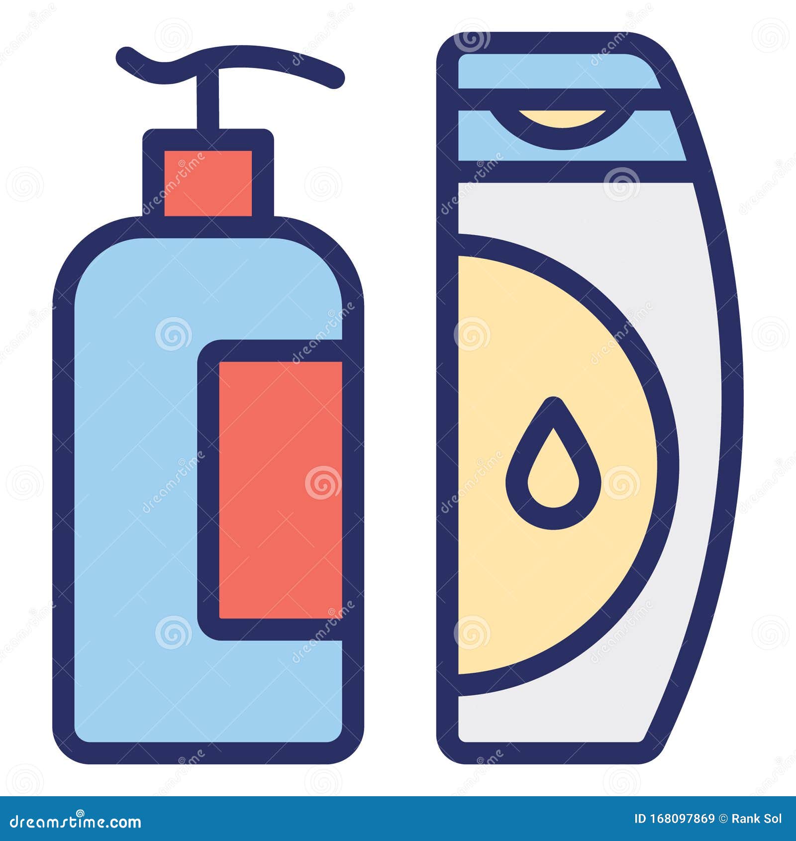 Body Wash, Foam Dispenser Isolated Vector Icon Which Can Be Easily ...