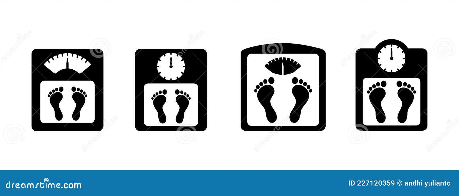 Body Weight Scale Icon Vector Set. Body Weighing Scale Device Vector ...