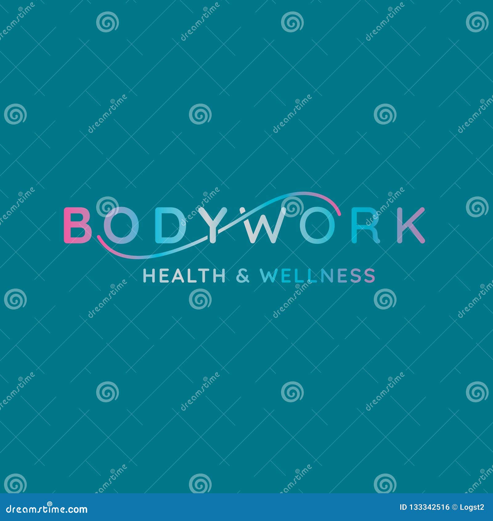 Body Work Vector Logo. Chiropractic Vector Logo. Spine Diagnostic Sign ...