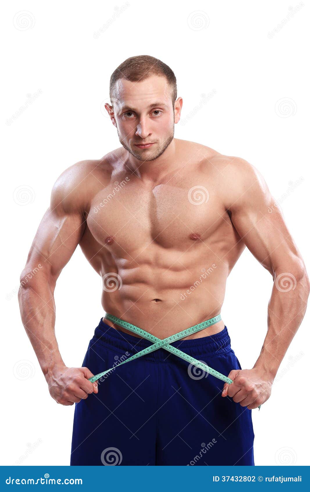 Bodybuilden. Mann Und Sein Starker Körper Stockfoto - Bild von leistung ...