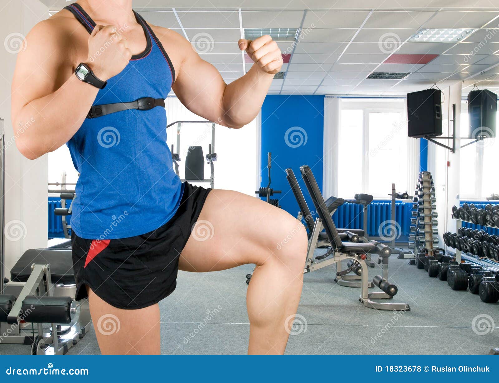 Bodybuilder stock photo. Image of fitness, club, body - 18323678