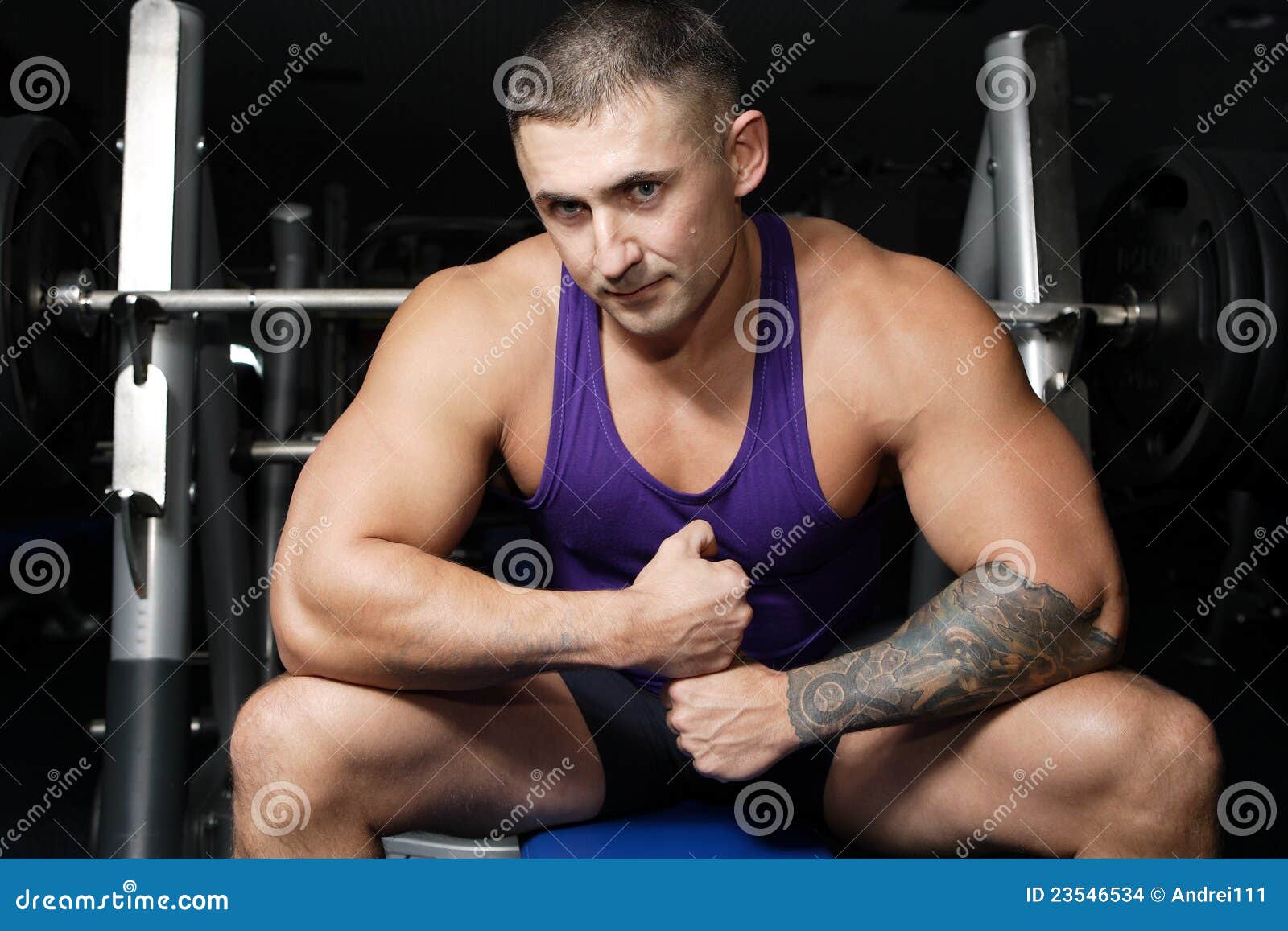 Bodybuilder stock photo. Image of slim, heavy, beauty - 23546534