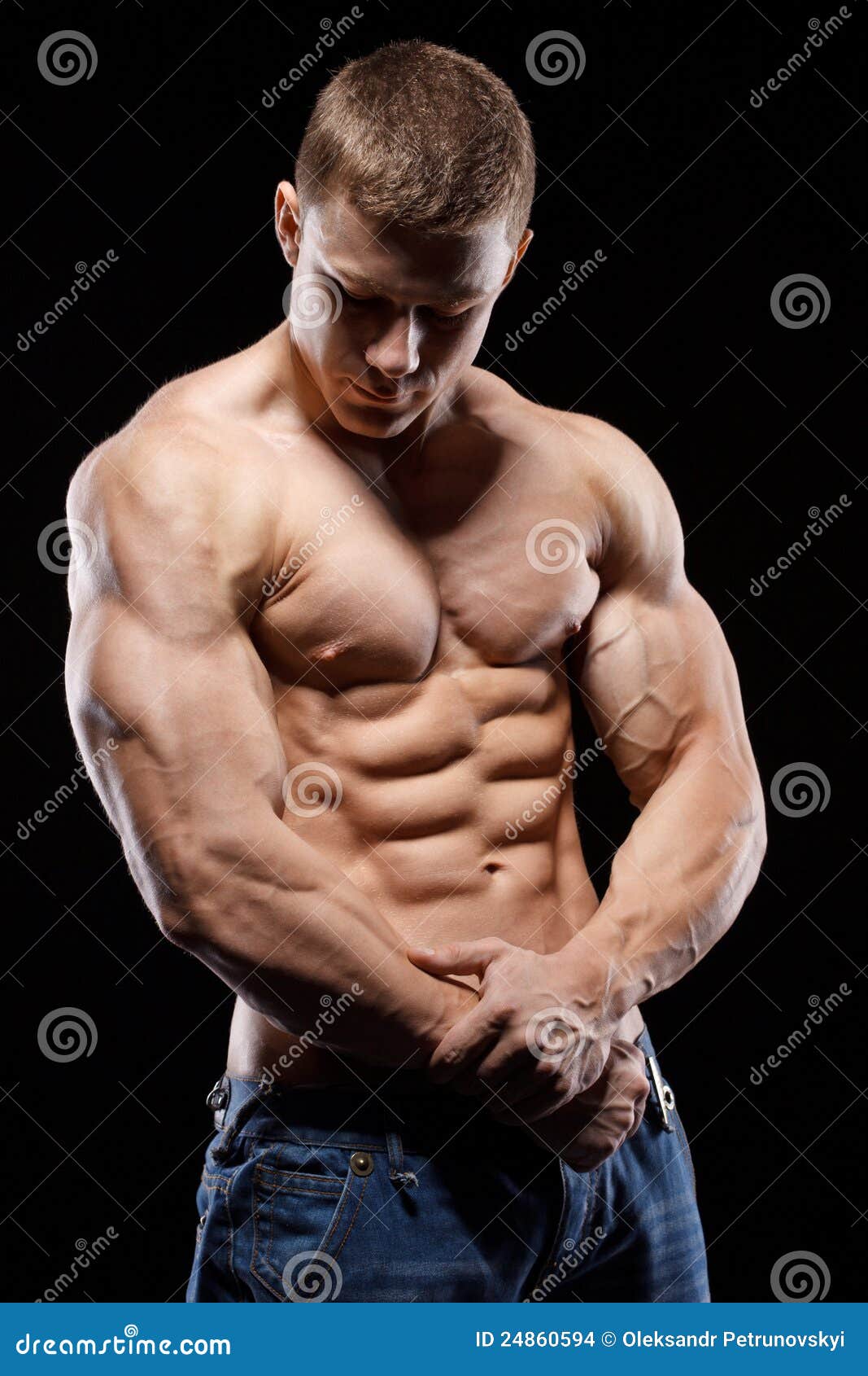 Bodybuilder stock photo. Image of beautiful, naked, muscular - 24860594