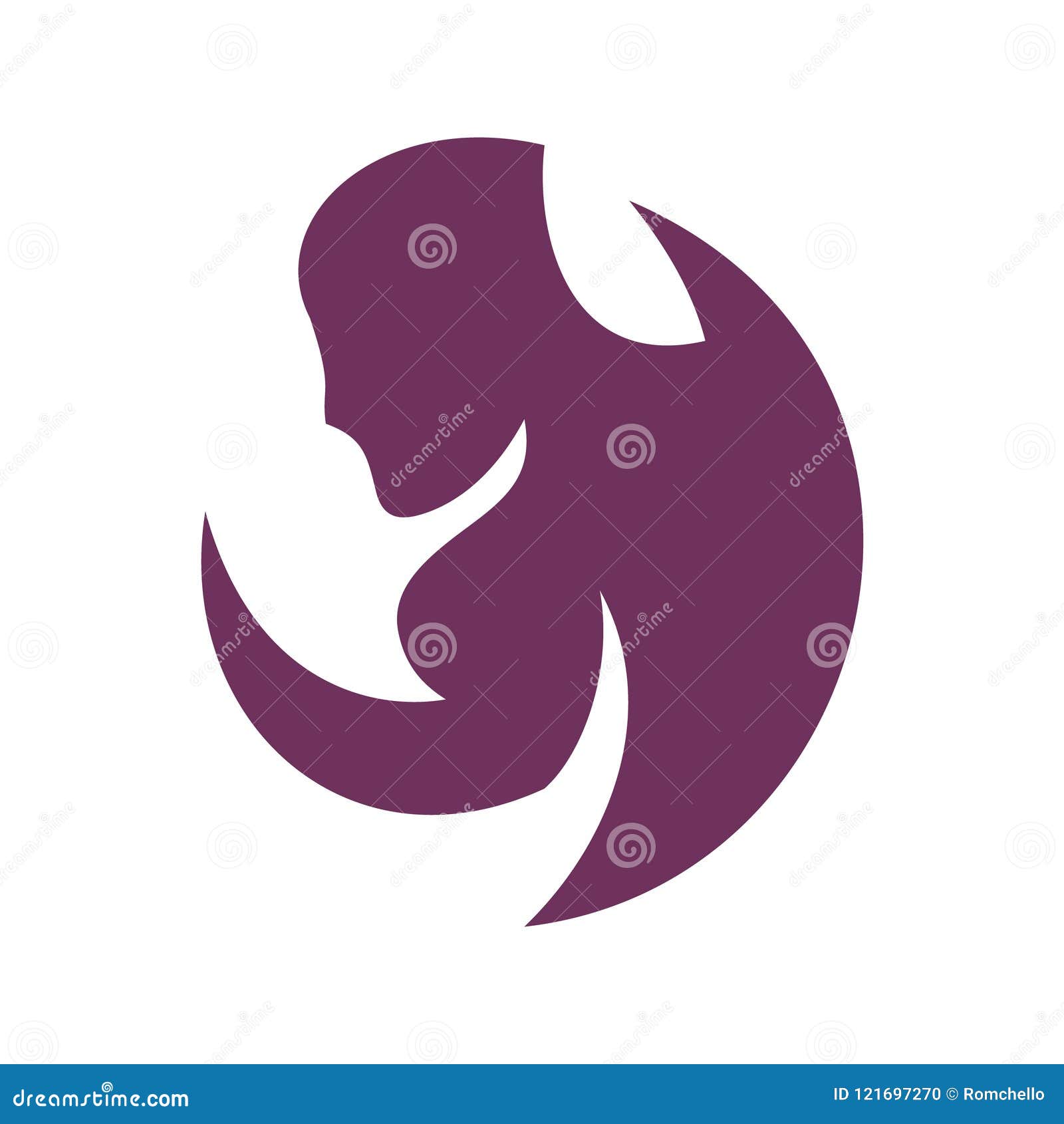 Bodybuilder abstract sign stock vector. Illustration of athlete - 121697270