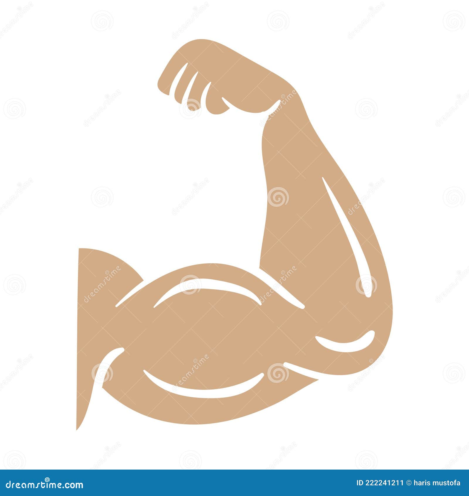 Bodybuilder Arm Icon Design Template Vector Stock Vector - Illustration ...