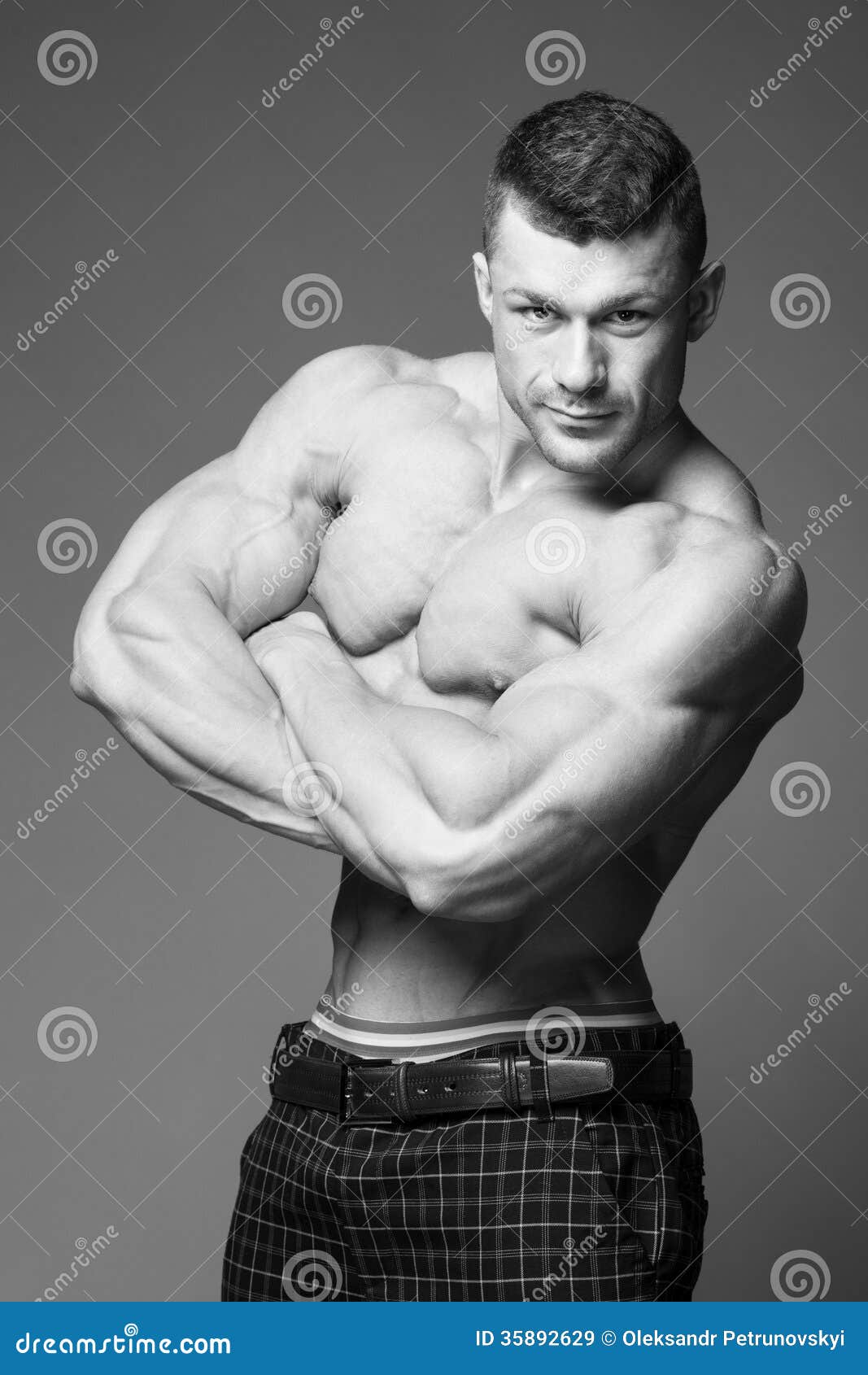 Bodybuilder stock image. Image of model, human, attractive - 35892629