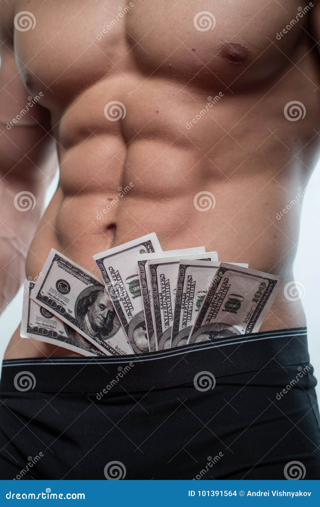 Man with dollars stock photo. Image of brothel, dollars - 101391564
