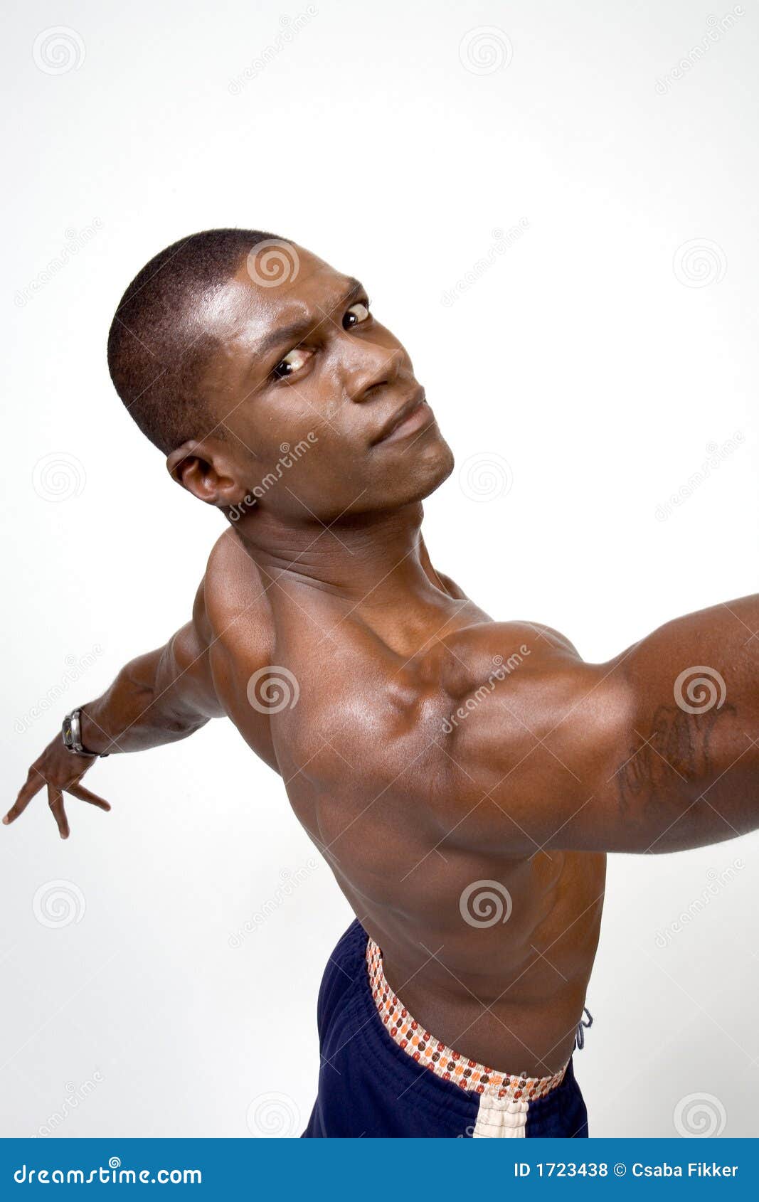 Bodybuilder Del Afroamericano Foto de archivo - Imagen de superior ...