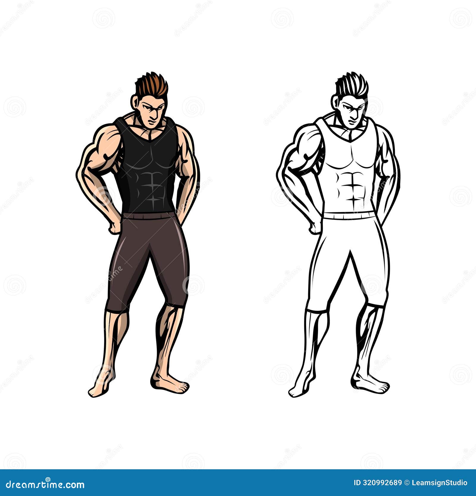 Bodybuilder Design Illustration Stock Vector - Illustration of ...