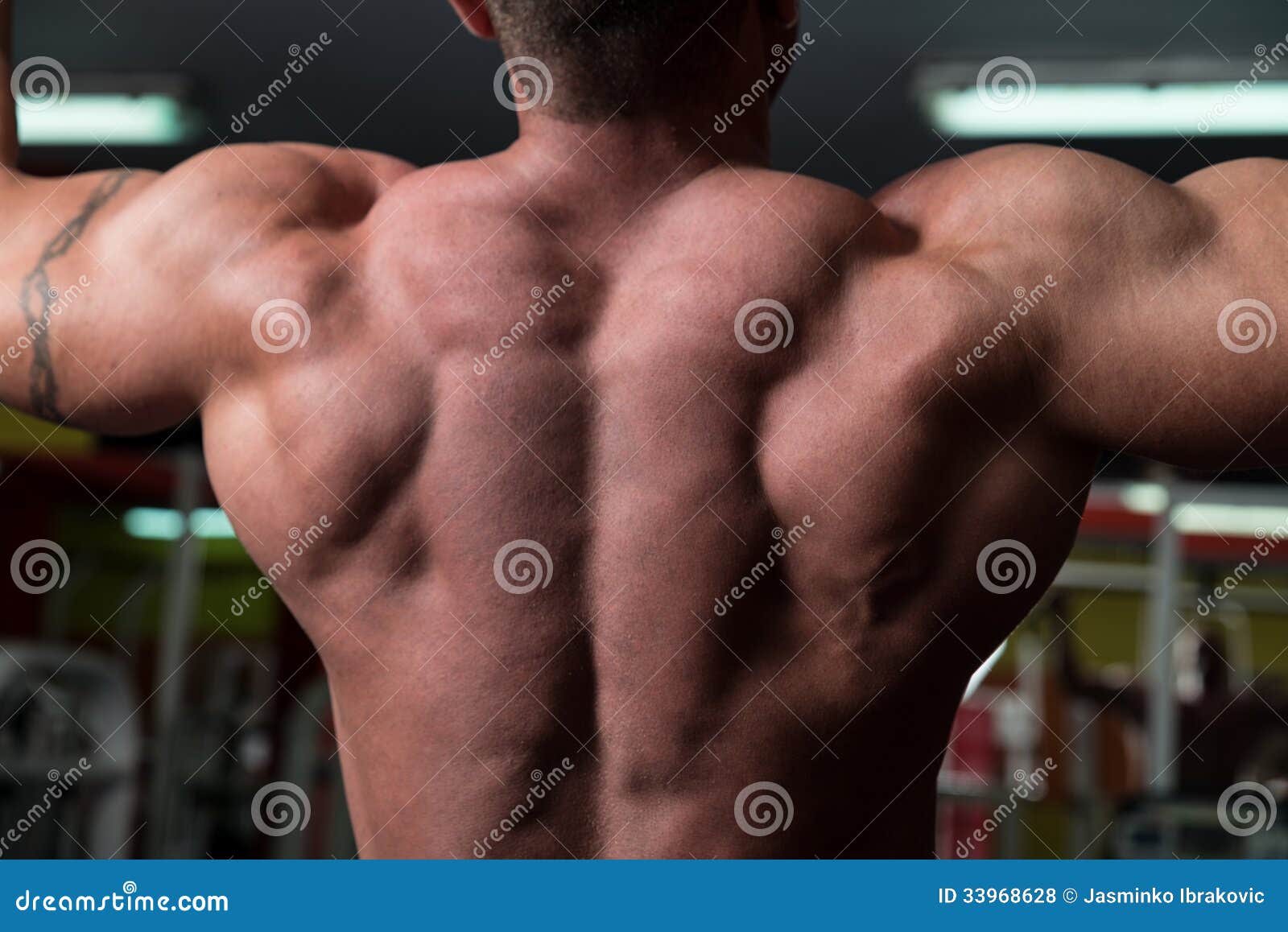 Bodybuilder Doing Pull Ups Best Back Exercises Royalty-Free Stock Photo ...