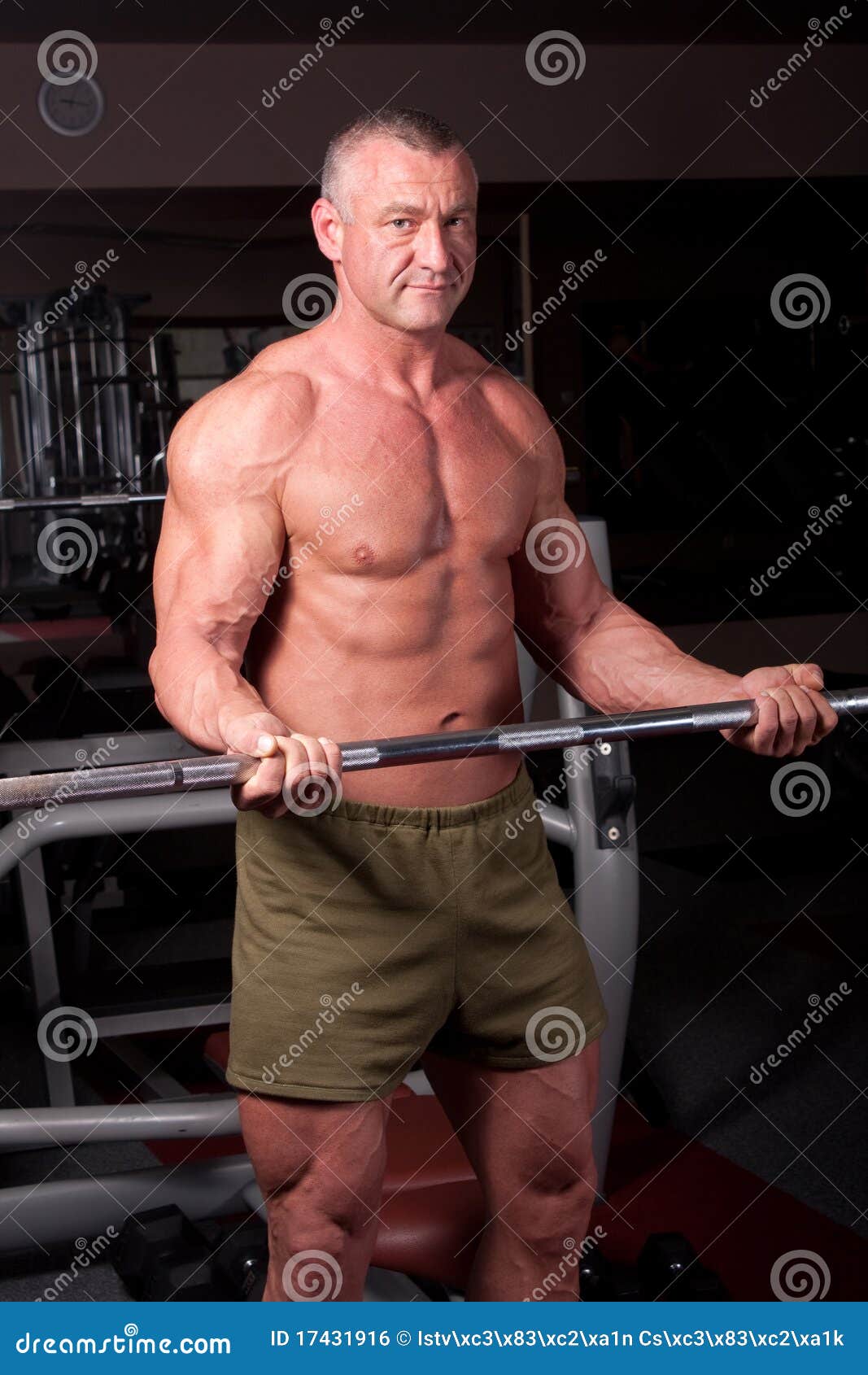 Bodybuilder exercising stock photo. Image of muscular - 17431916
