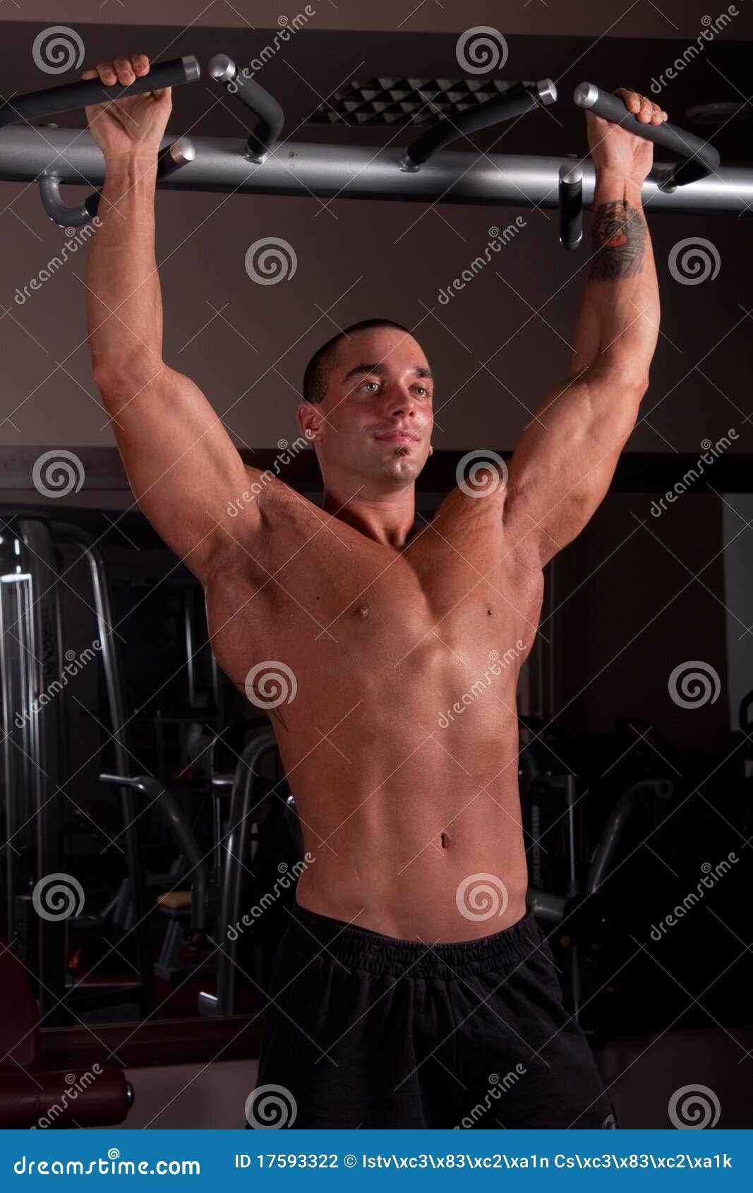 Bodybuilder exercising stock photo. Image of physical - 17593322