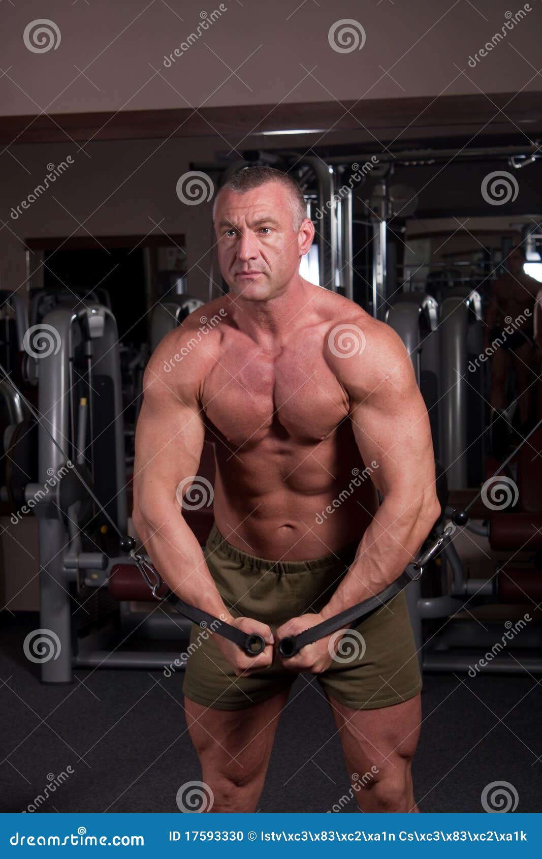 Bodybuilder exercising stock photo. Image of builder - 17593330