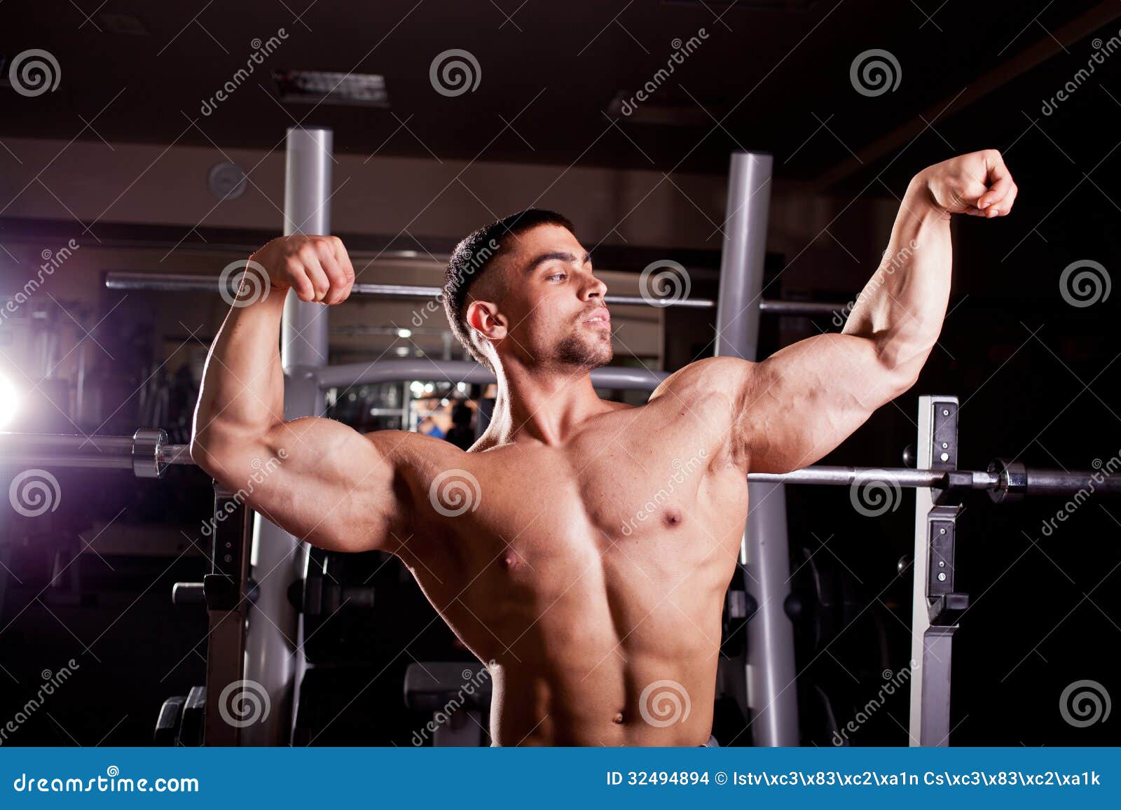 Bodybuilder stock photo. Image of biceps, attractive - 32494894