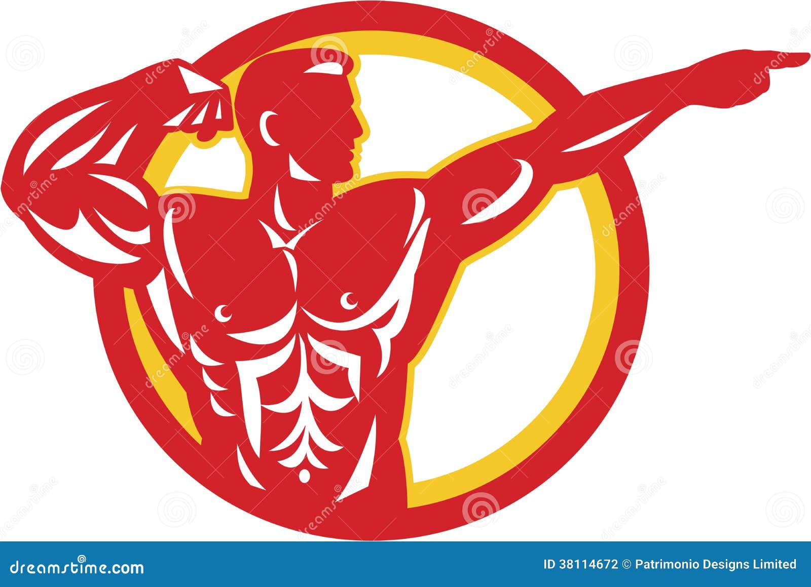 Bodybuilder Flexing Muscles Retro Stock Vector - Illustration of strong ...