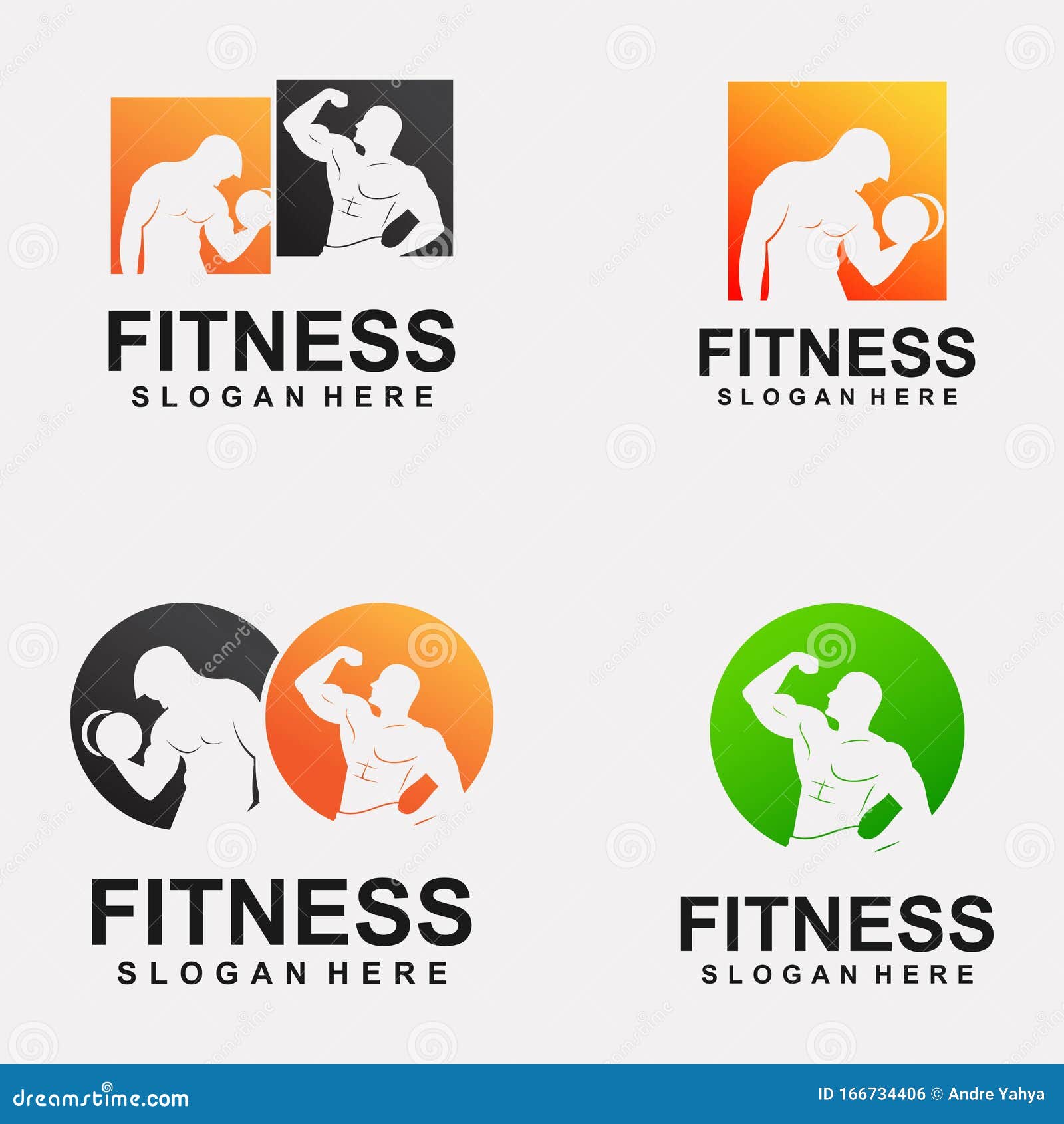 BODYBUILDER LOGO TEMPLATE stock illustration. Illustration of healthy ...