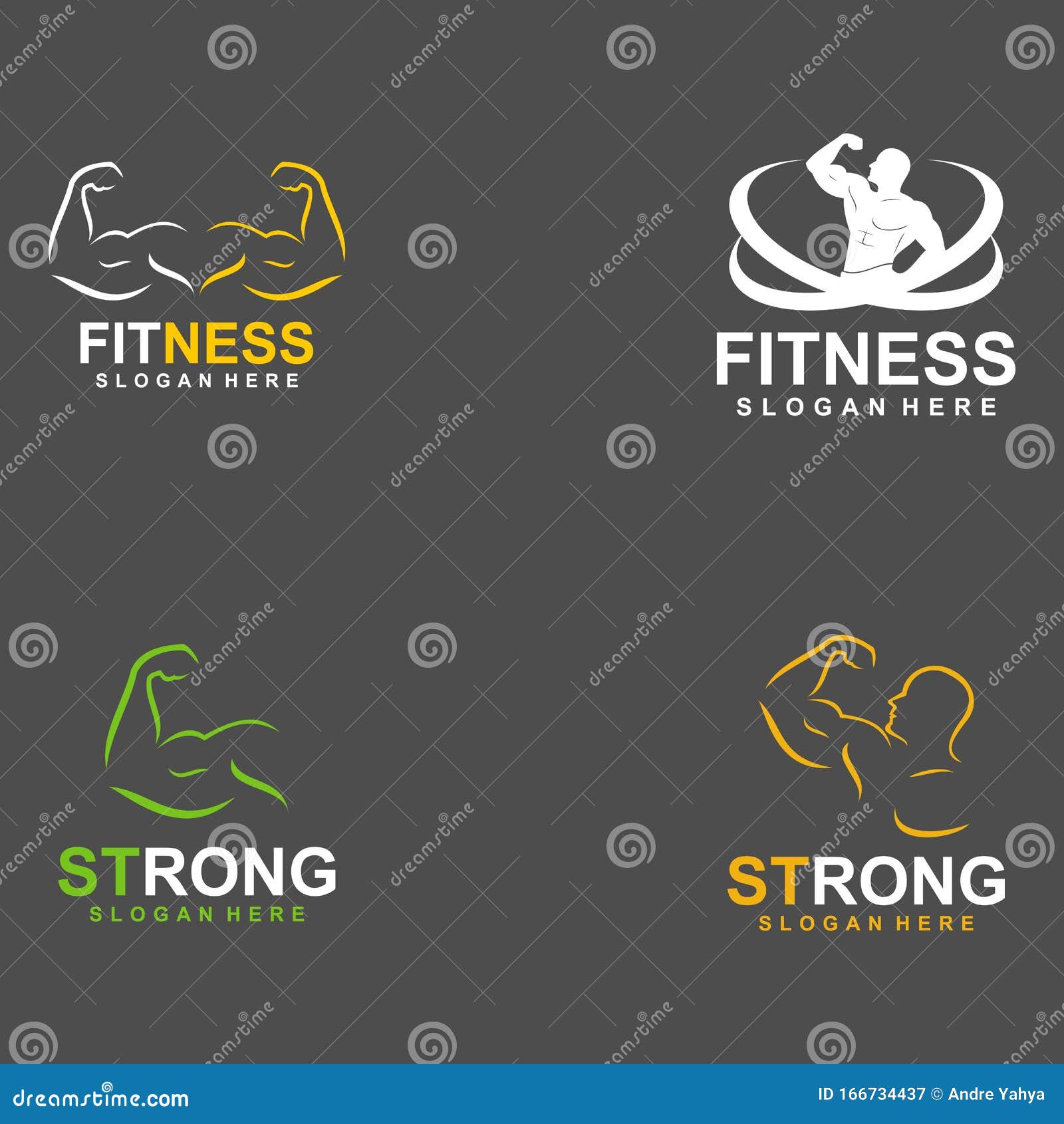 BODYBUILDER LOGO TEMPLATE stock illustration. Illustration of badge ...