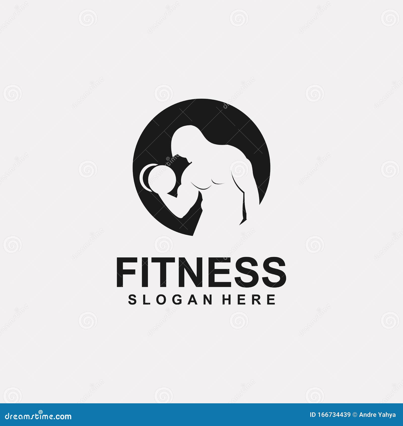 BODYBUILDER LOGO TEMPLATE stock illustration. Illustration of icon ...