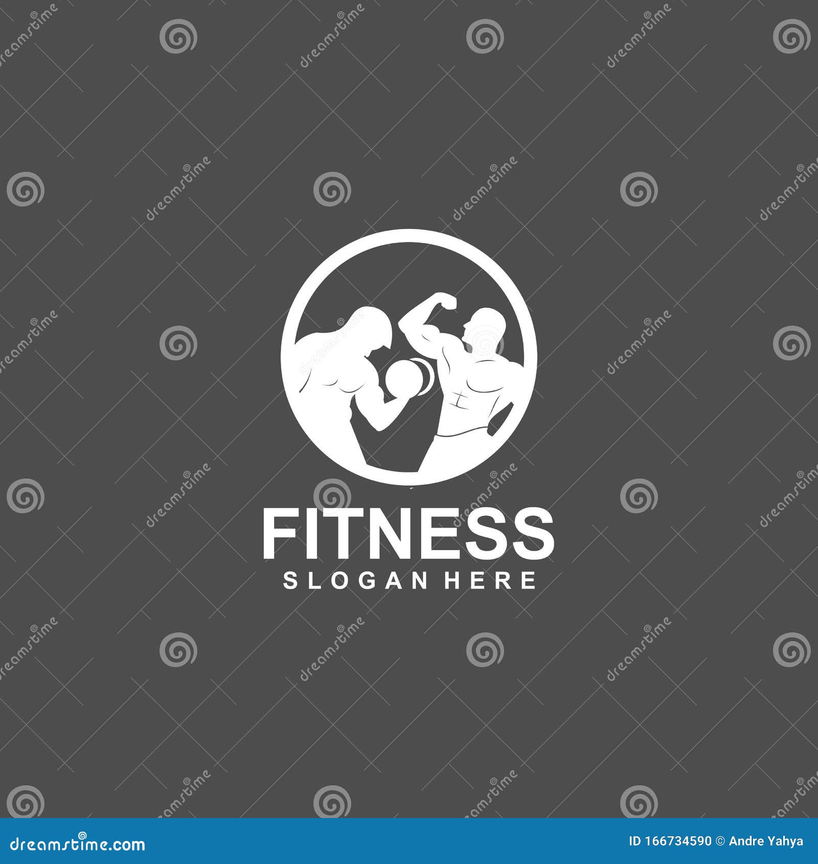 BODYBUILDER LOGO TEMPLATE stock illustration. Illustration of thunder ...