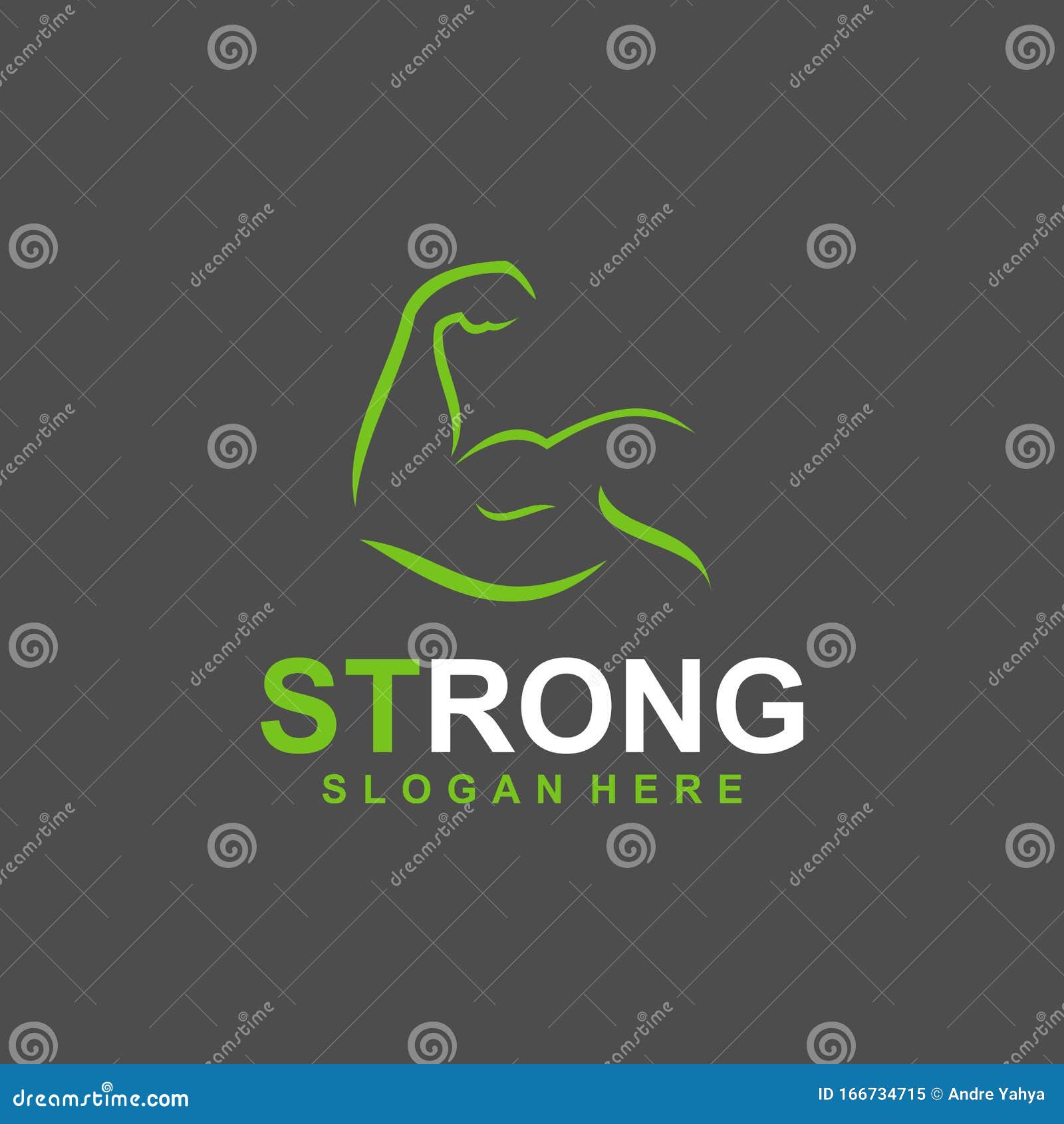 BODYBUILDER LOGO TEMPLATE stock illustration. Illustration of muscle ...