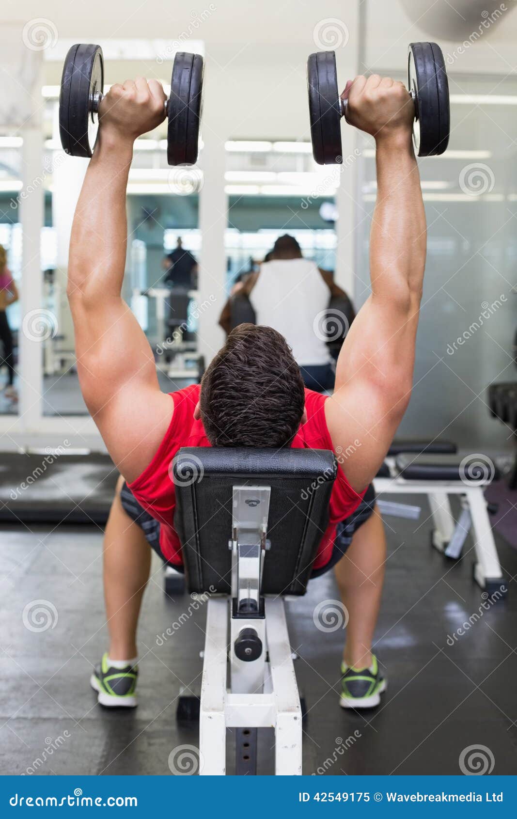 Bodybuilder Lying On The Floor In The Studio Stock Photo ...